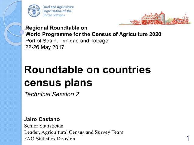 Roundtable on countries census plans, approaches and methodologies | PPT