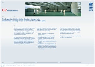 Ts3 indoor sports halls with cricket provision | PDF