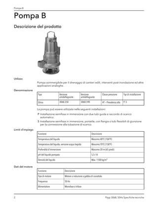 Pompe sommerse Flygt - Fornid | PDF
