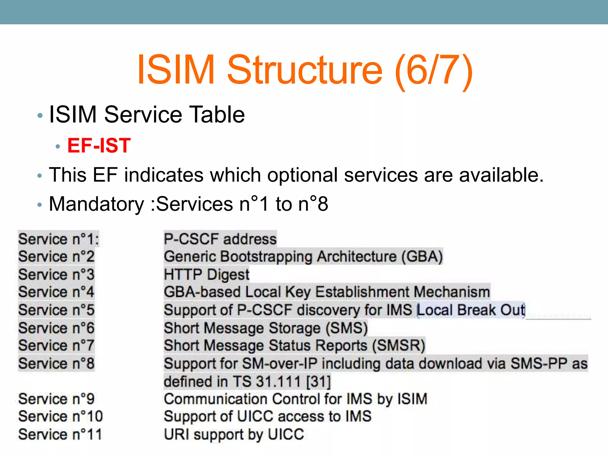 TS31103 ISIM introduction | PPTX