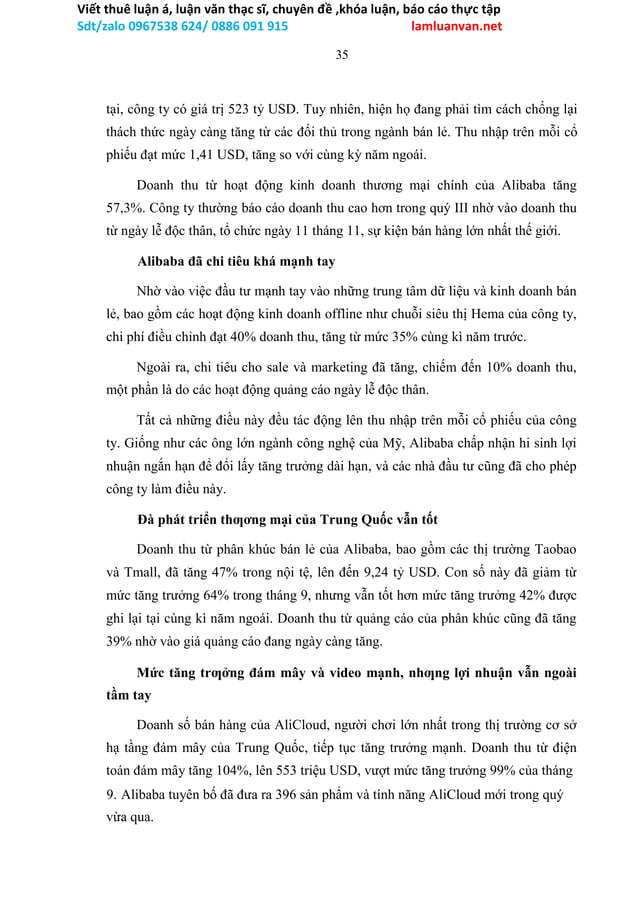 MÔ HÌNH THƯƠNG MẠI ĐIỆN TỬ CỦA ALIBABA VÀ BÀI HỌC CHO DOANH NGHIỆP VIỆT NAM | DOC