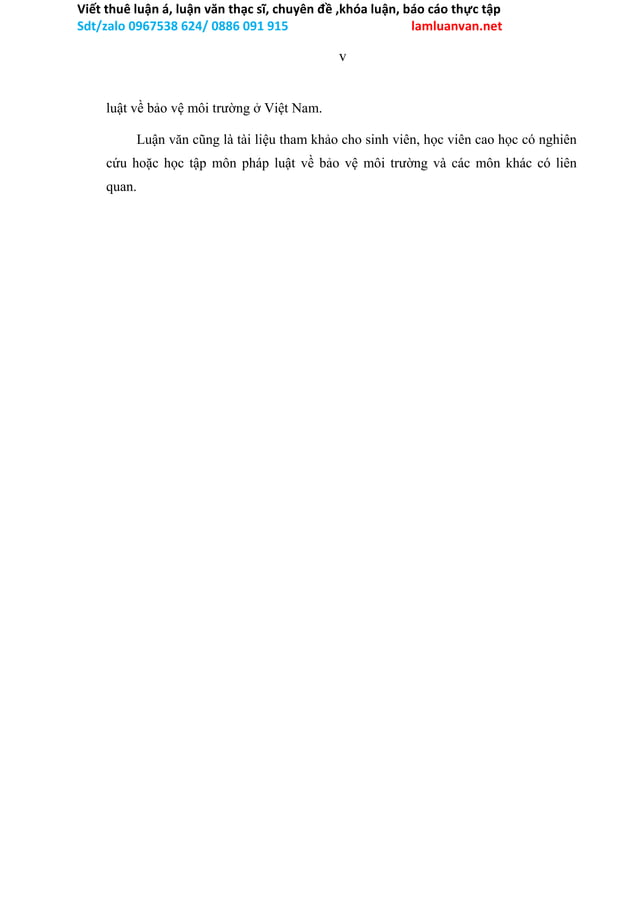 HOÀN THIỆN PHÁP LUẬT VỀ BẢO VỆ MÔI TRƯỜNG Ở VIỆT NAM | DOC