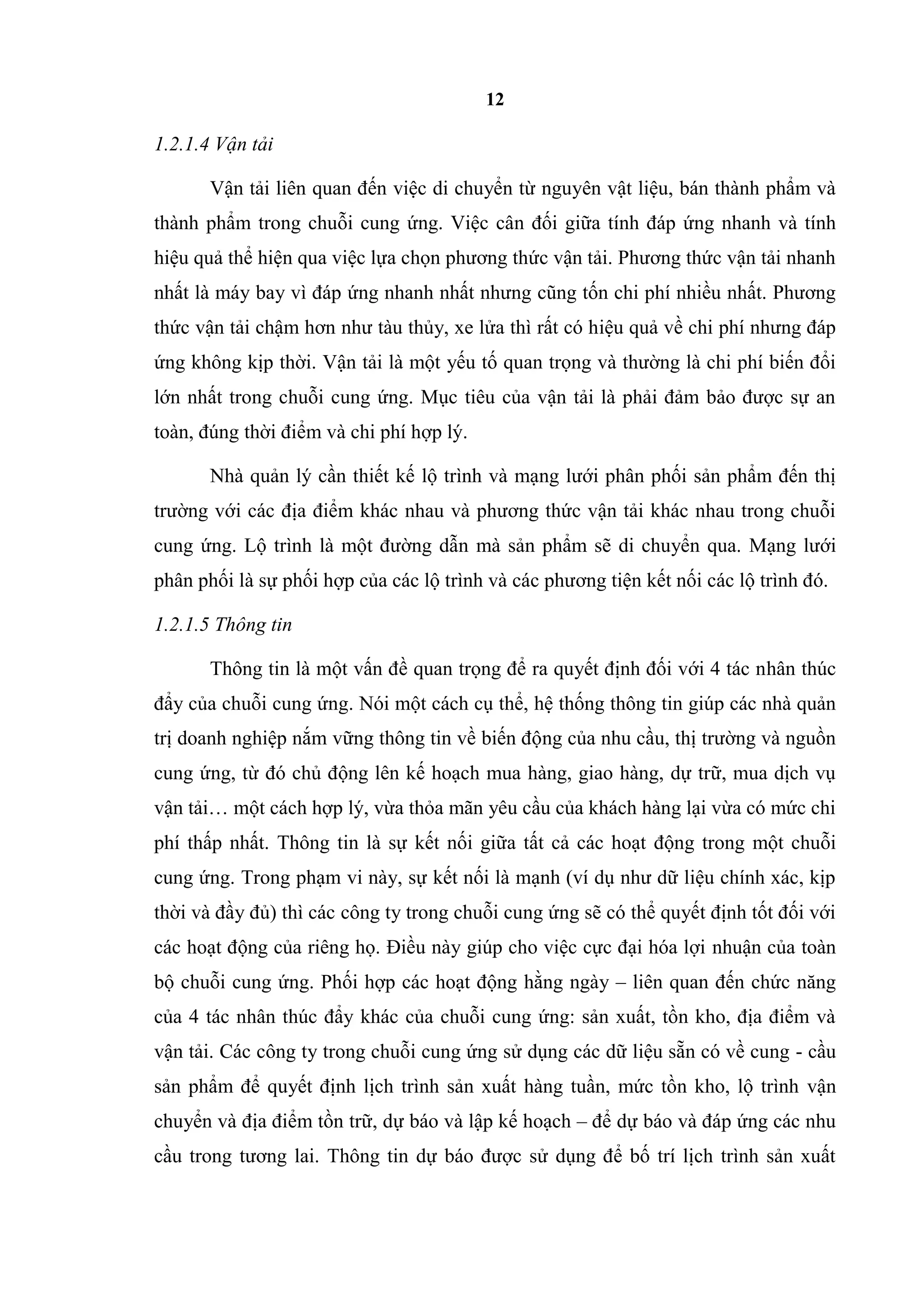 HOÀN THIỆN HOẠT ĐỘNG CHUỖI CUNG ỨNG TẠI CÔNG TY CỔ PHẦN TECOMEN | DOC