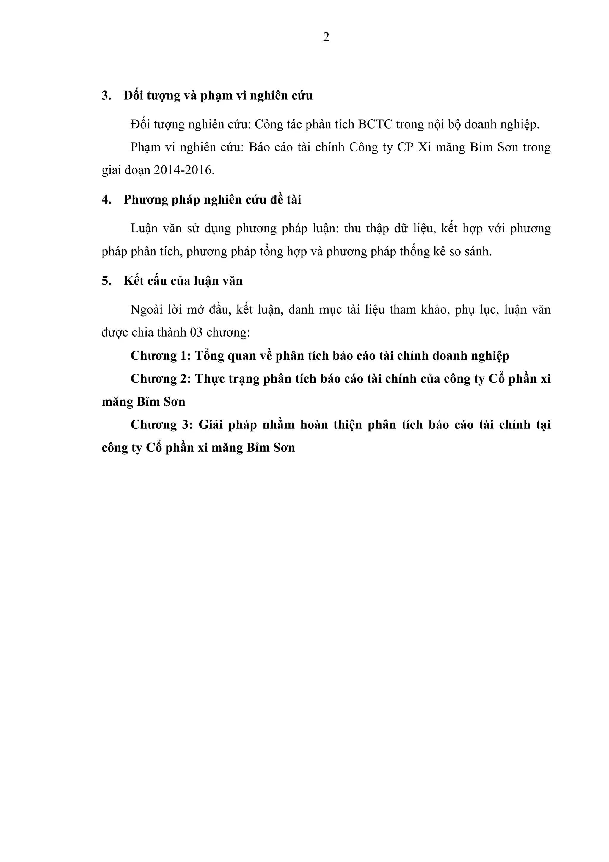 HOÀN THIỆN PHÂN TÍCH BÁO CÁO TÀI CHÍNH TẠI CÔNG TY CỔ PHẦN XI MĂNG BỈM SƠN | DOC