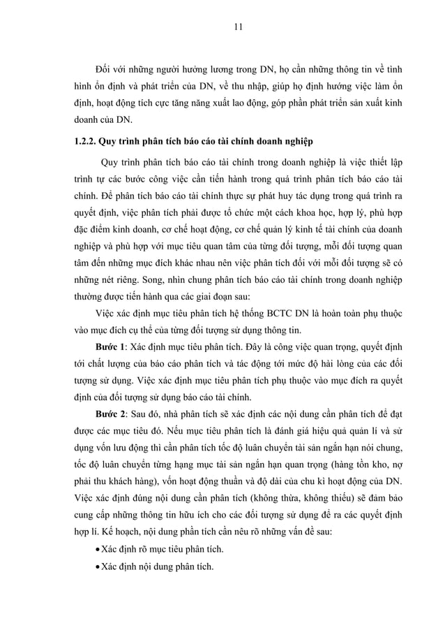 HOÀN THIỆN PHÂN TÍCH BÁO CÁO TÀI CHÍNH TẠI CÔNG TY CỔ PHẦN XI MĂNG BỈM SƠN | DOC