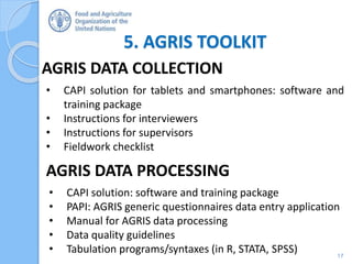 Agricultural Integrated Survey (AGRIS): Rationale and Methodology | PPT