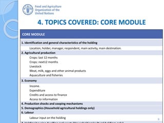 Agricultural Integrated Survey (AGRIS): Rationale and Methodology | PPT