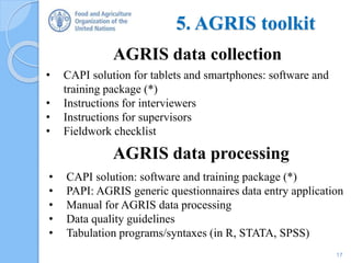 Agricultural Integrated Survey (AGRIS): Rationale and Methodology | PPT