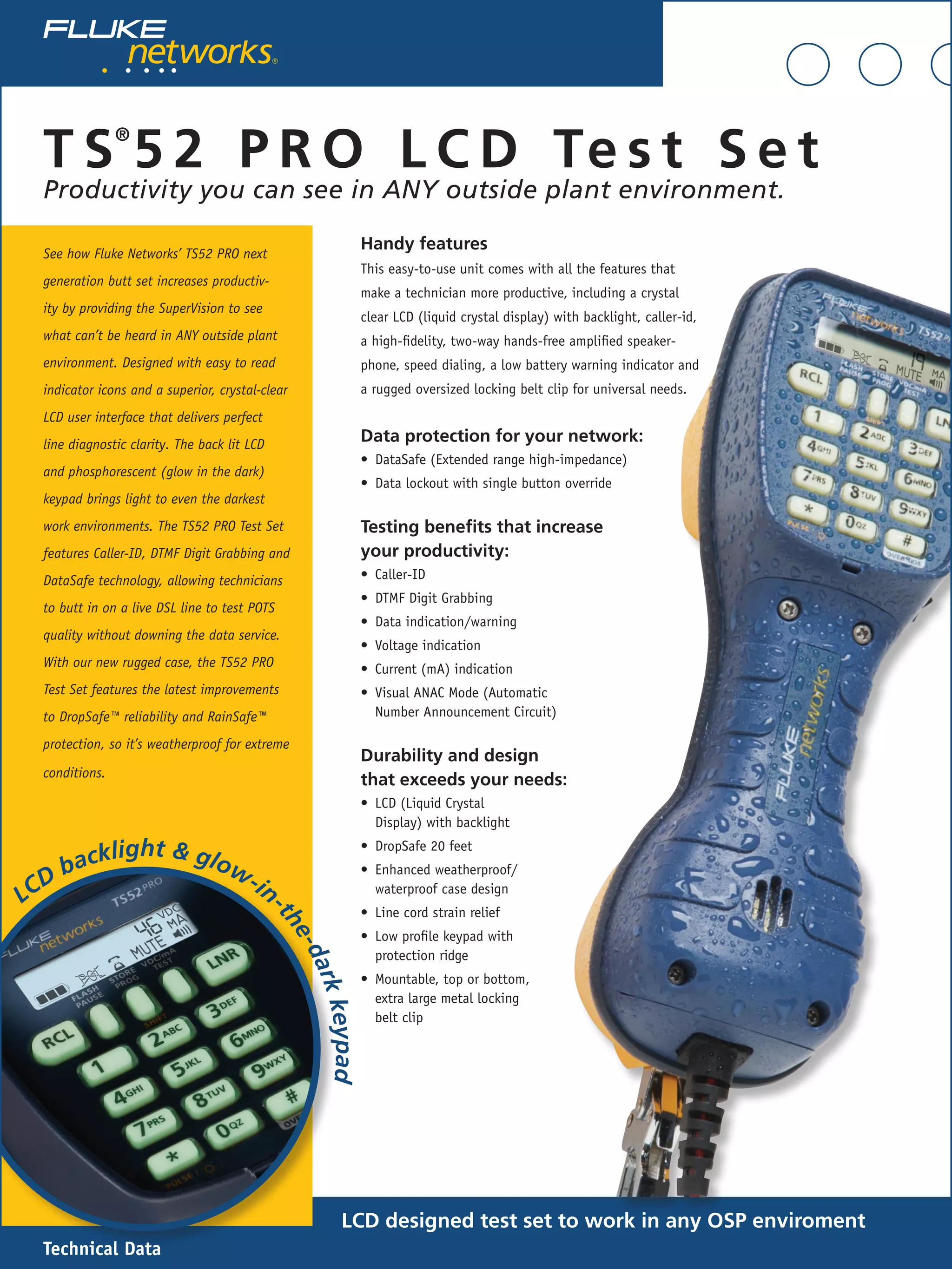 TS52 PRO LCD Test Set | PDF