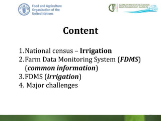Azerbaijan_Theme 3_Irrigation: Technical Session 6 | PPT