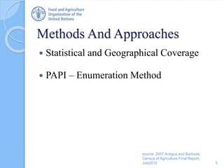 Antigua and Barbuda Agriculture 2007: Counting farmers for food ...