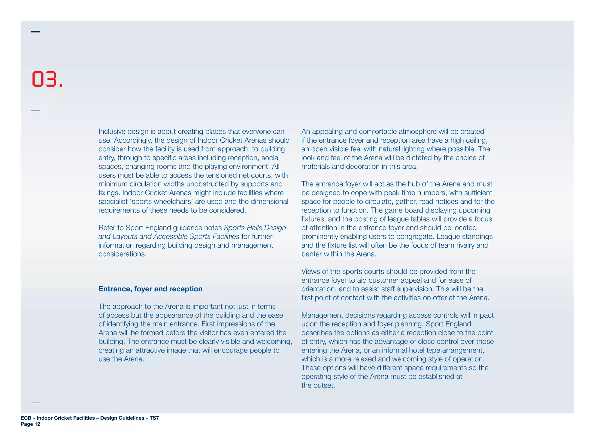 TS7 - Indoor Cricket Facilities Design Guidelines | PDF