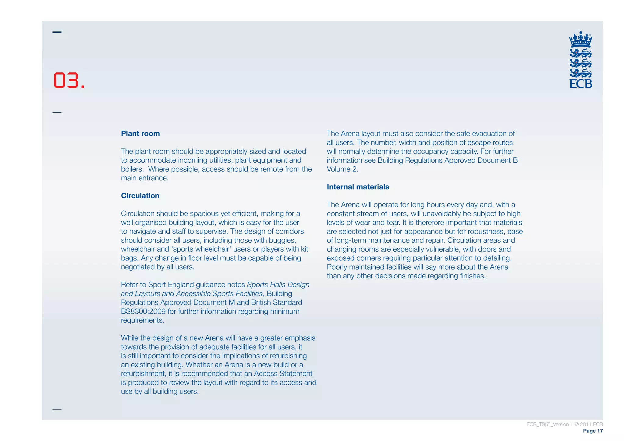 TS7 - Indoor Cricket Facilities Design Guidelines | PDF