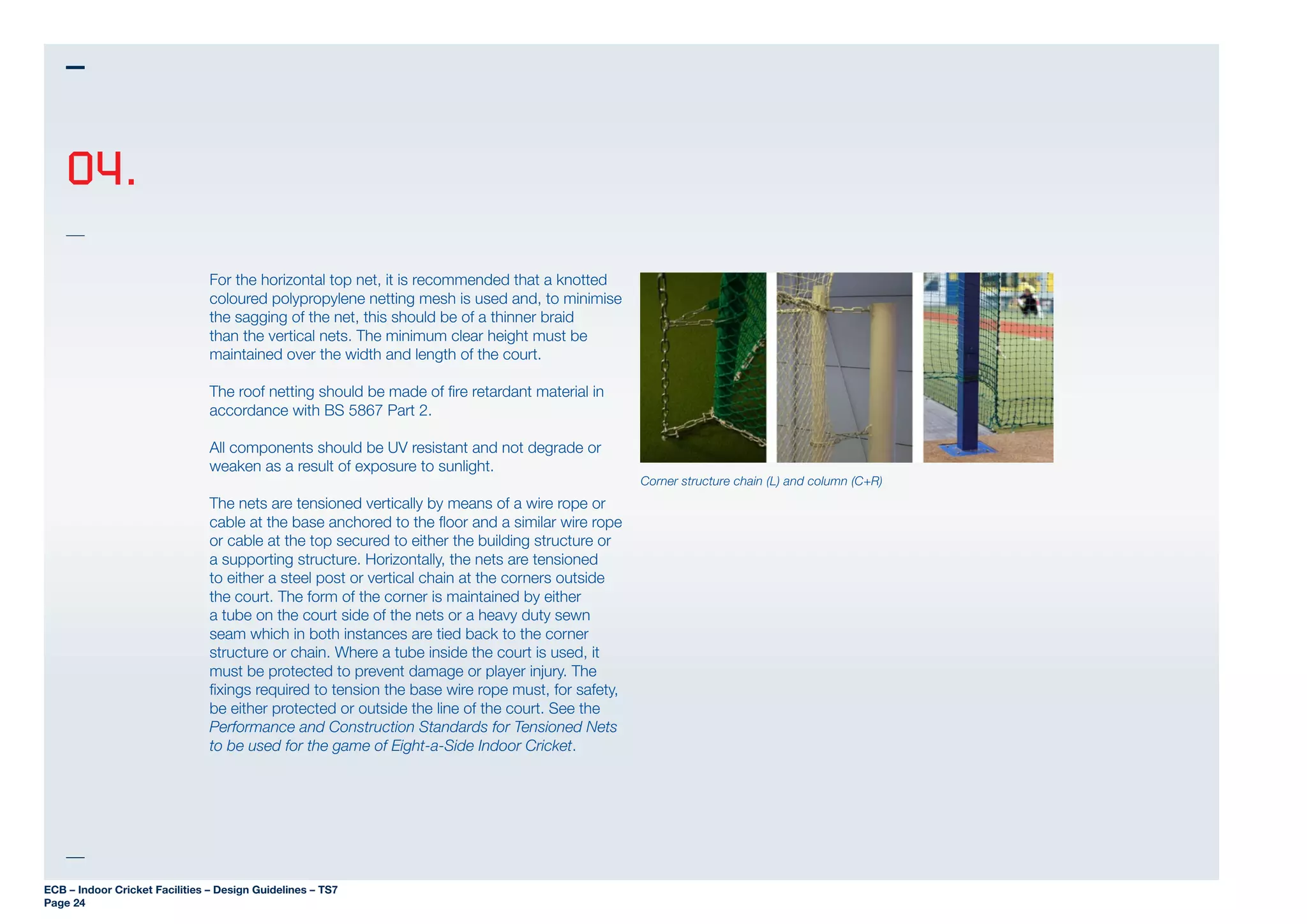 TS7 - Indoor Cricket Facilities Design Guidelines | PDF