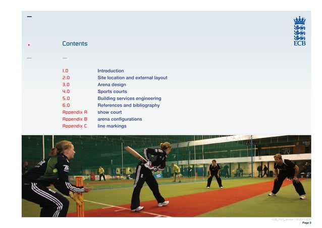 TS7 - Indoor Cricket Facilities Design Guidelines | PDF