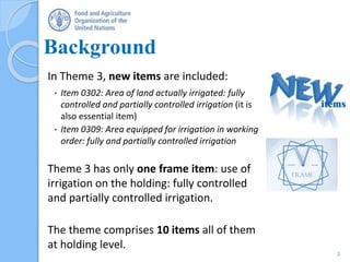 Census Theme 3 - Irrigation | PPTX