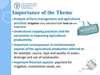 Census Theme 3 - Irrigation | PPTX