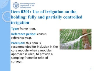 Census Theme 3 - Irrigation | PPTX