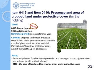 Census Theme 4 - Crops : Technical Session 7 | PPT