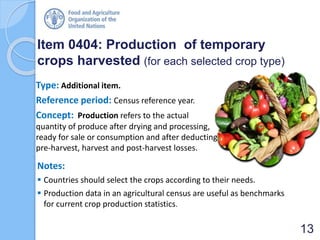 Census Theme 4 - Crops | PPT