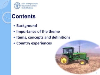 Census Themes 6 and 7 - Agricultural Practices and Services : Technical Session 9 | PPT
