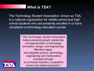 What is the Technology Student Association? | PPT