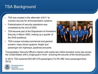Transportation Security Administration "TSA 101" | PDF