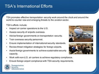 Transportation Security Administration "TSA 101" | PDF