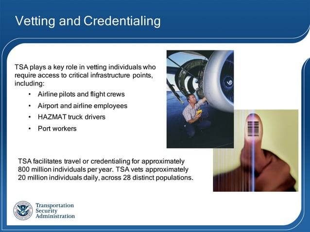 Transportation Security Administration "TSA 101" | PDF
