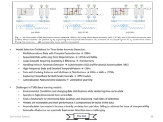 Time Series Anomaly Detection Literature Survey | PPTX