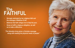 The Salvation Army Donor Persona Slides | PDF
