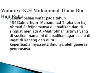 Tsamroh | PPT | Free Download