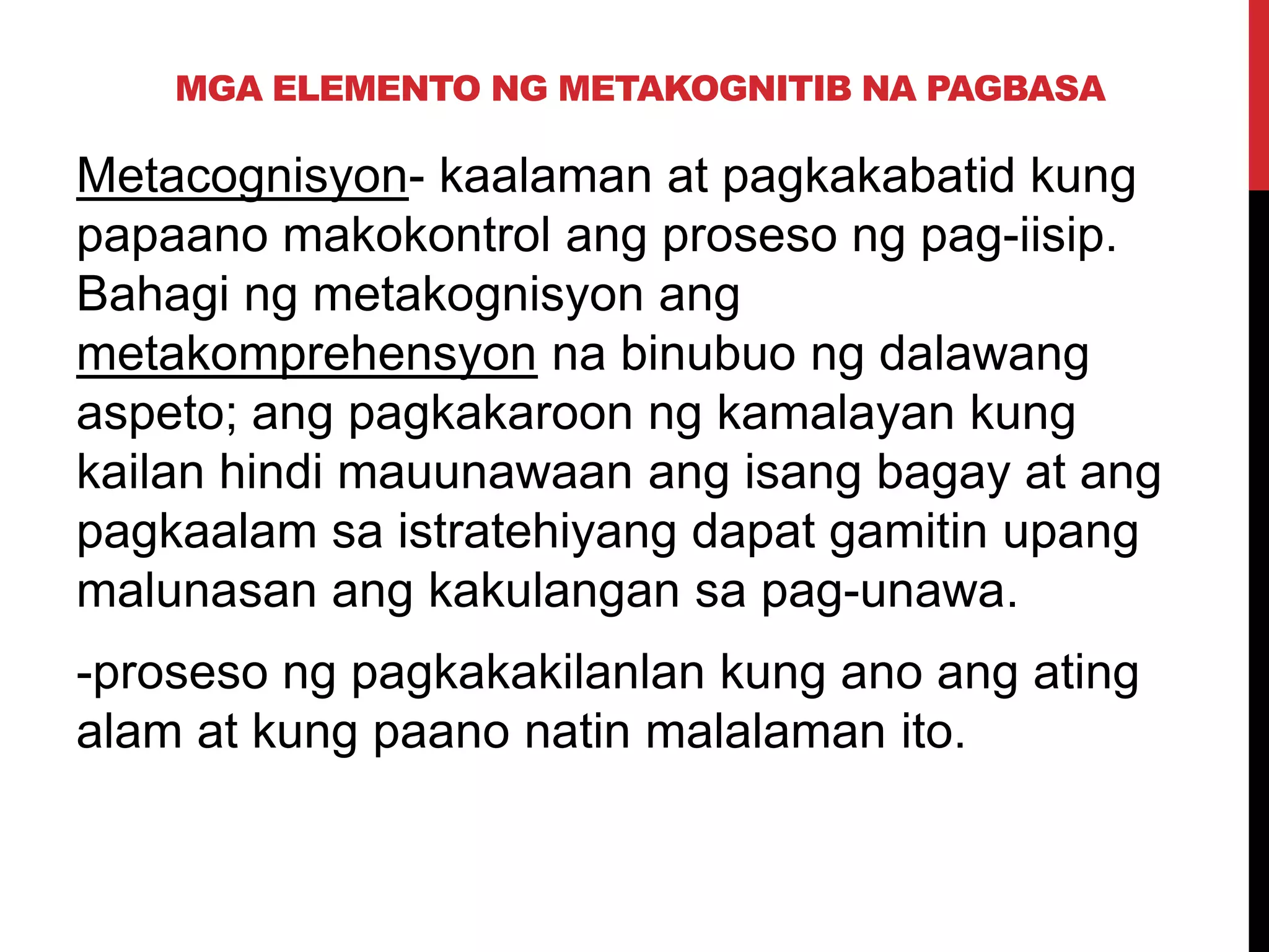 Tsapter 1 pagbasa | PPTX
