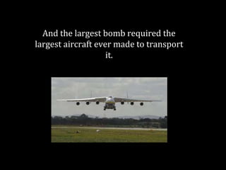 Tsar bomba - the largest man-made explosion ever | PPTX