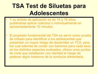 Tsa Test De Siluetas Para Adolescentes | PPT