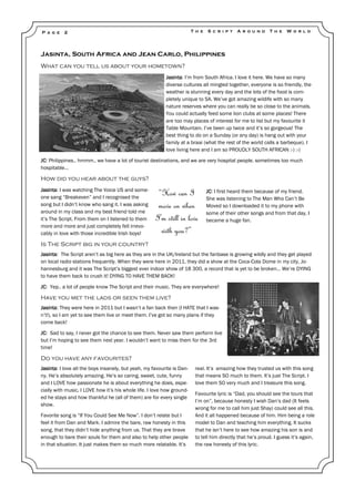 The Script Around The World - interviews with fans of The Script | PDF ...