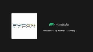 Jorge Torres - Machine Learning Democratization with Python | PDF ...