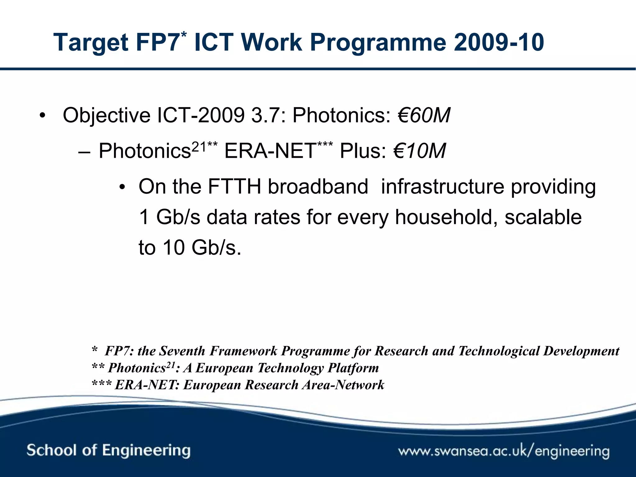 Photonics21 – Next-Generation Optical Internet Access: Roadmap for ...