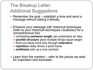 Breakup Letter | PPT