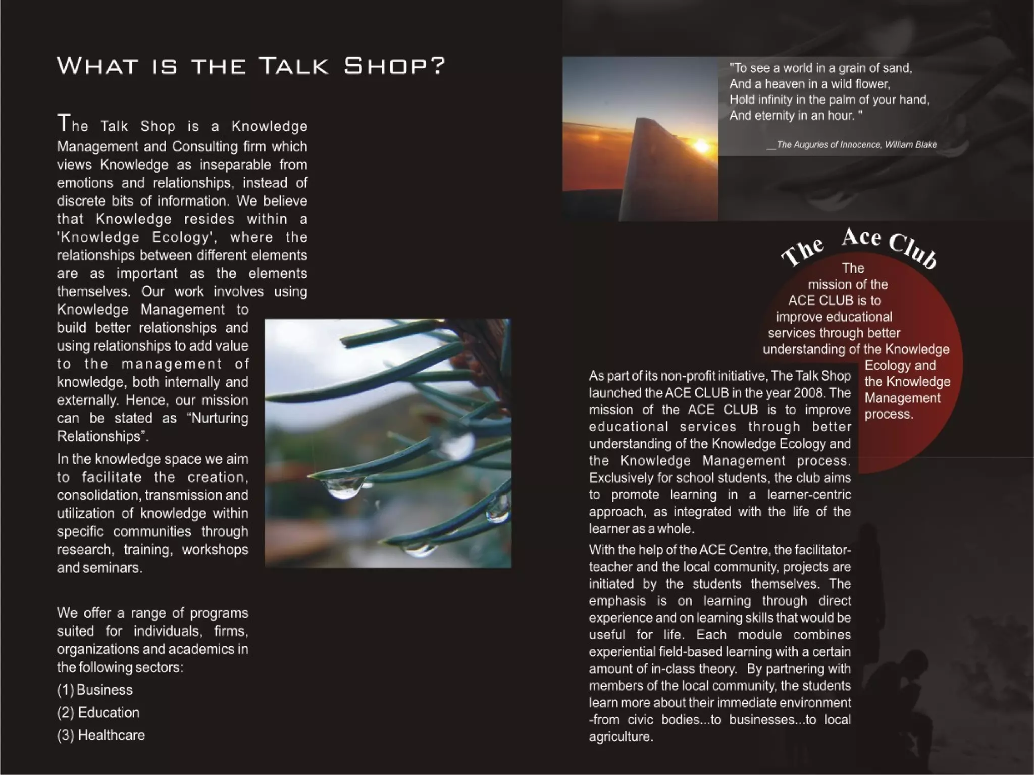 Talk Shop Brochure | ODP