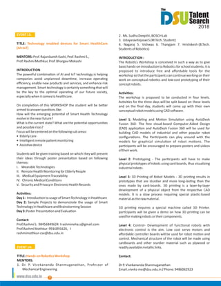 Talent Search by Dayananda Sagar University | PDF | Computer Software and Applications | Computing