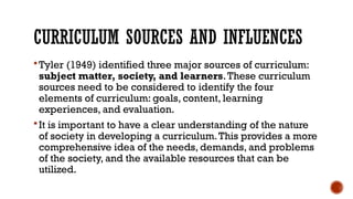 Curriculum Planning, Teacher and the School Curriculum Chapter 4 | PPTX
