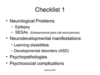TSC: An Overview Of Treatment & Management | PPT