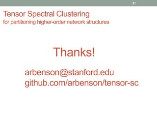Tensor Spectral Clustering | PPT