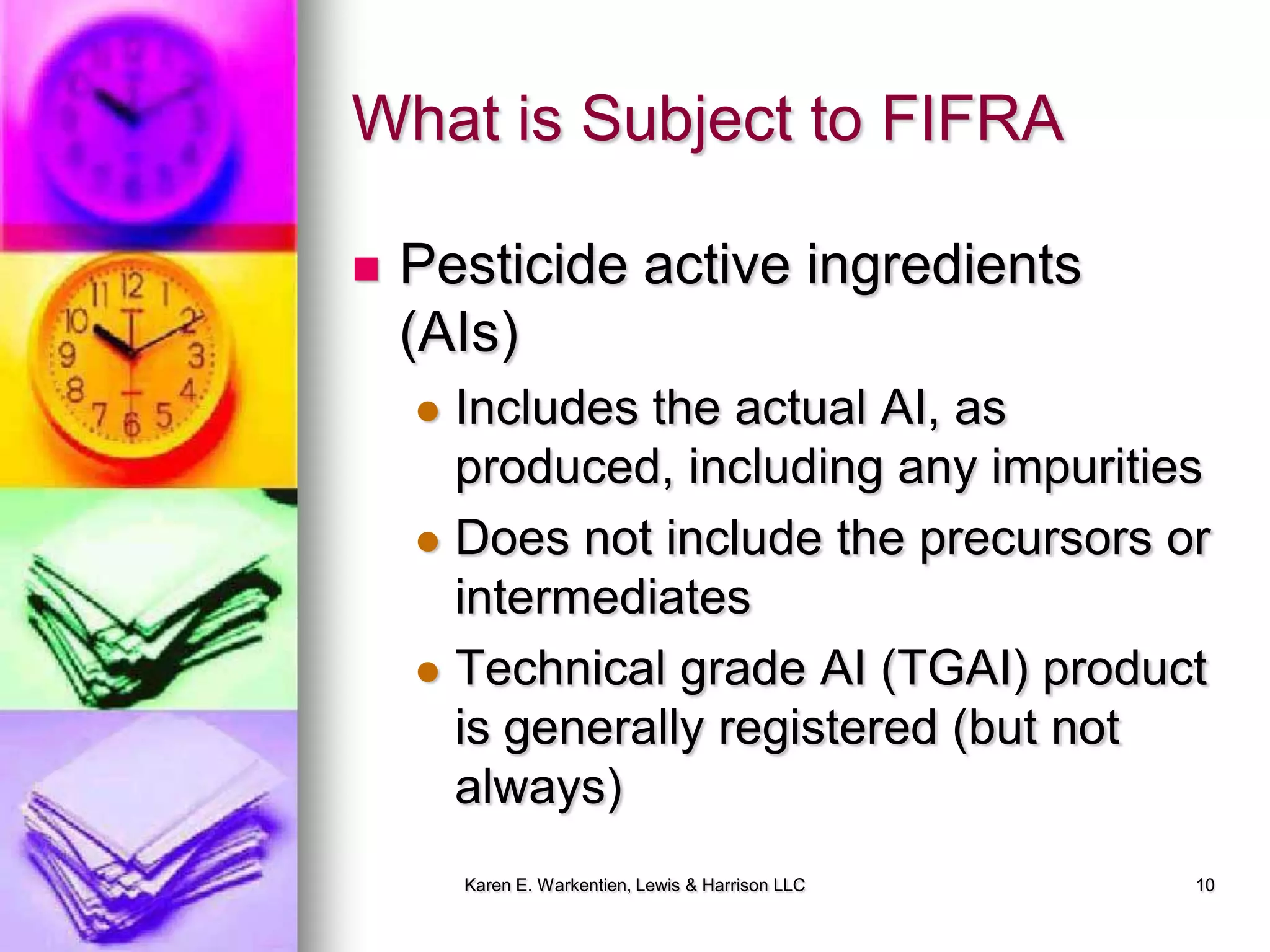 20071001 TSCA-FIFRA Presentation | PPTX