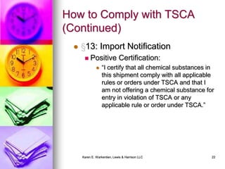 20071001 TSCA-FIFRA Presentation | PPTX