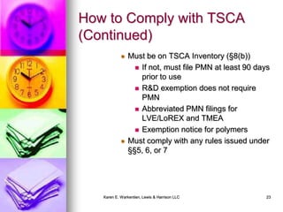 20071001 TSCA-FIFRA Presentation | PPTX