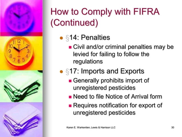20071001 TSCA-FIFRA Presentation | PPTX