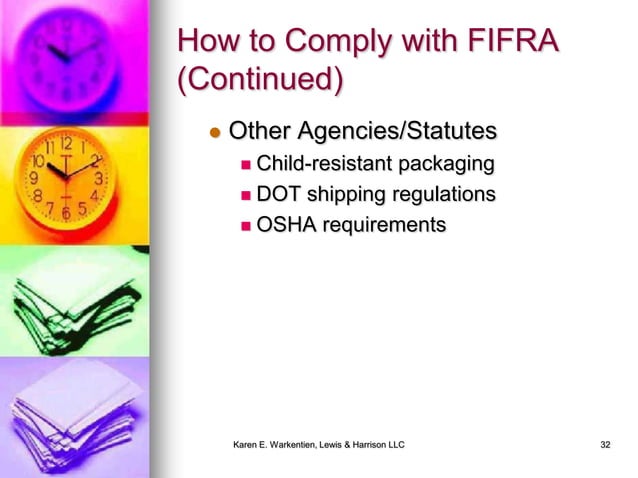 20071001 TSCA-FIFRA Presentation | PPT | Free Download