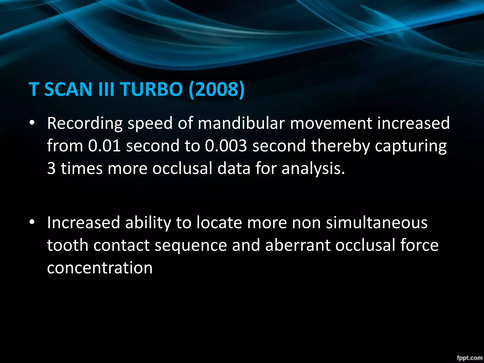 T scan and its application in orthodontics | PPTX
